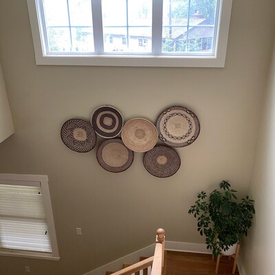 35 Inch Extra Large Woven Basket, Wall Basket, Boho Wall Decor, Boho ...