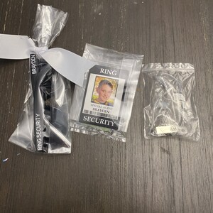 ID Badge Ring Security Badge Ring Bearer ID Badge With - Etsy