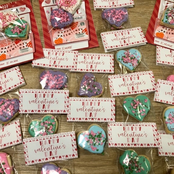 Happy Valentine's Day Treat Topper to From: Printable Treat Bag Toppers ...