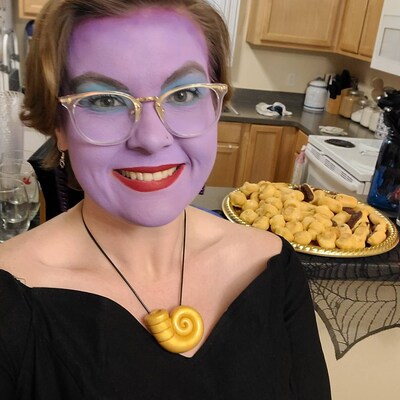 Ursula Necklace, Disney Inspired Ursula Necklace and Earring Set ...