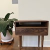 Corner Console Table in Solid Walnut or Oak - Etsy
