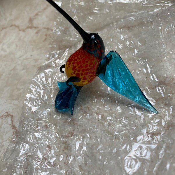 Miniature Crazy Slug, Blown Glass Slug, Art Glass, Glass Slug Miniature ...