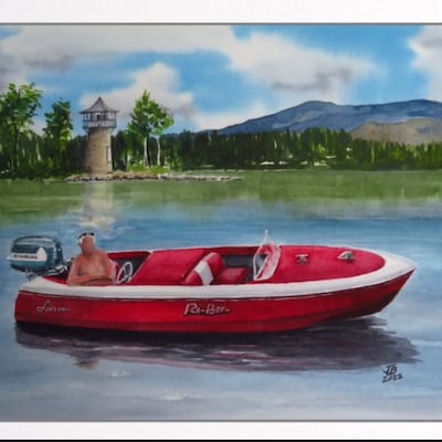 Custom Painting 12x18 CENTER CONSOLE Hand Made Art - Etsy