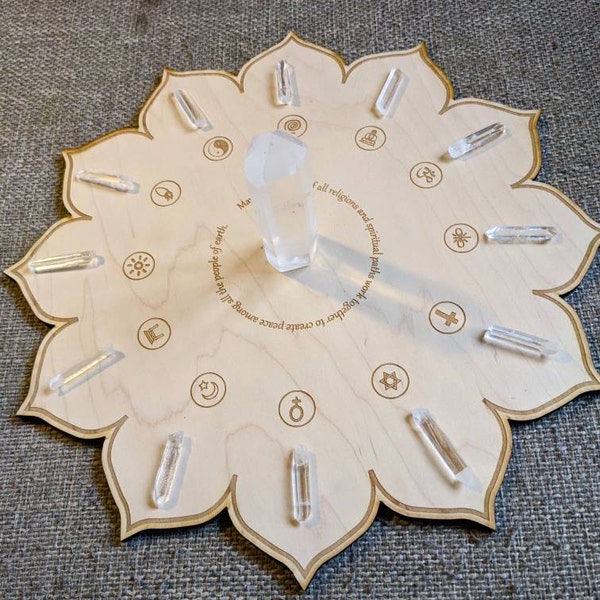 Reiki World Peace Crystal Grid - Altar Decoration - Etsy