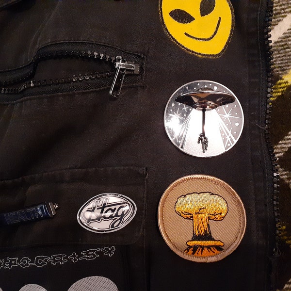 Atomic Explosion (014) Patch - 2 Inch Diameter Embroidered Patch - Etsy