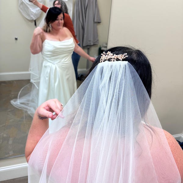 Wedding Ruffle Veil, Lux Veil With Ruffled Edge, Bridal Veil, Veil for ...