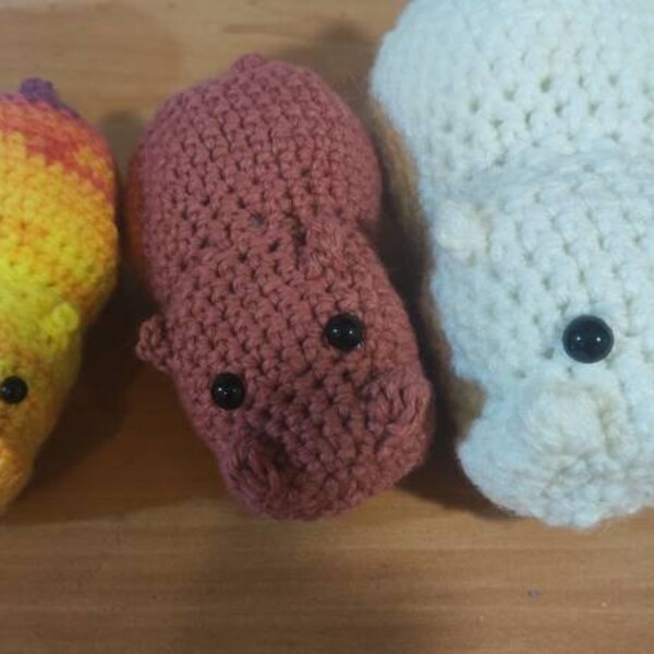 Happy the Hippo, NO-SEW Crochet Amigurumi PDF Pattern, Adorable Cute ...