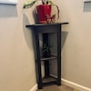 Solid Cherry Corner Table With Shelves - Etsy
