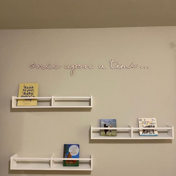 Once Upon a Time Cutout | Kids Bedroom Decor | Nursery Wall Decor - Etsy