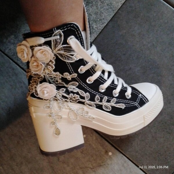 Embroidered Converse, Embroidered Bookish Converse, Just One More ...