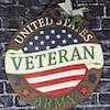 United States Military Veteran Sign, DIGITAL Download, Round Door ...