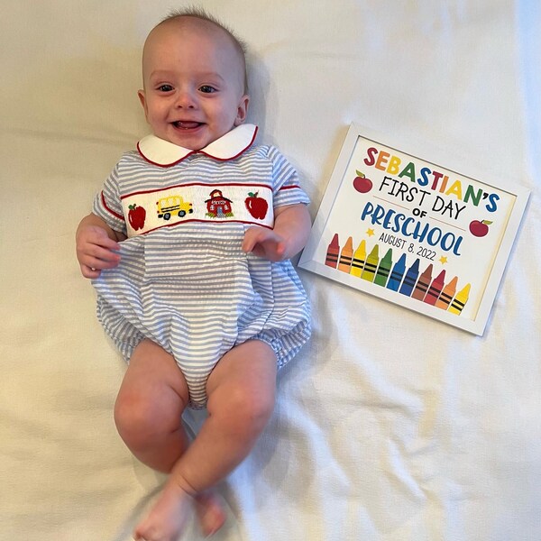 Editable First Day of School Sign, Printable Sign, Personalized School ...