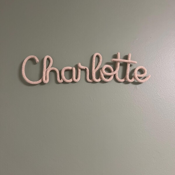 Custom Multi Colored Knitted Names Customized Baby Name for Nursery ...