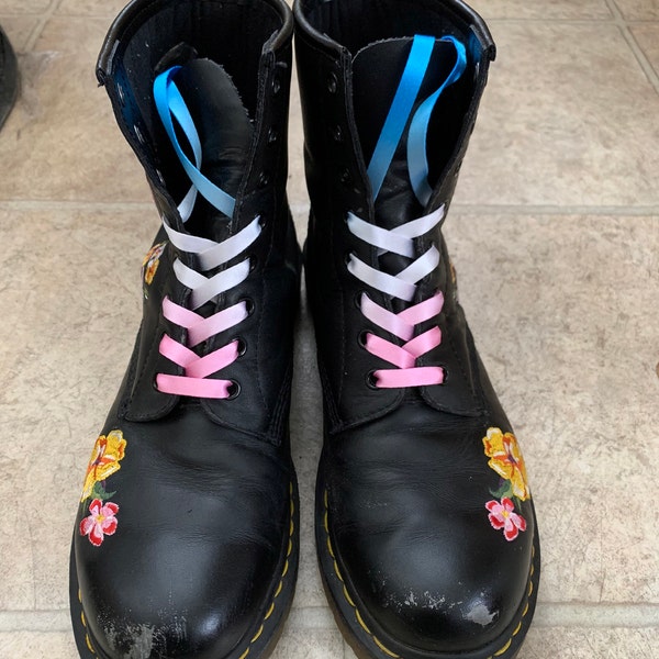 Transgender Pride Shoelaces — Subtle LGBT Pride Accessory Pride Flag ...
