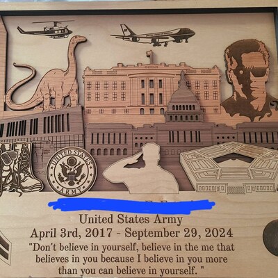 EDWARDS Air Force Base 3D Custom Wood Plaque PCS RETIREMENT Gift - Etsy