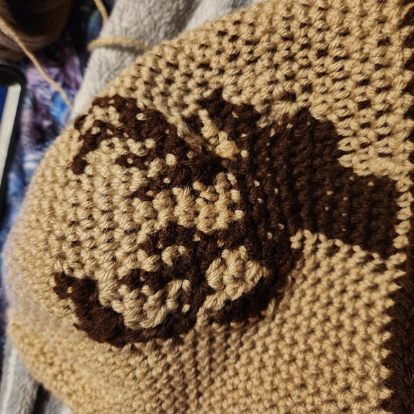 Crochet Pattern - Dylan Deer Silhouette Hat/beanie by Lakeside Loops ...