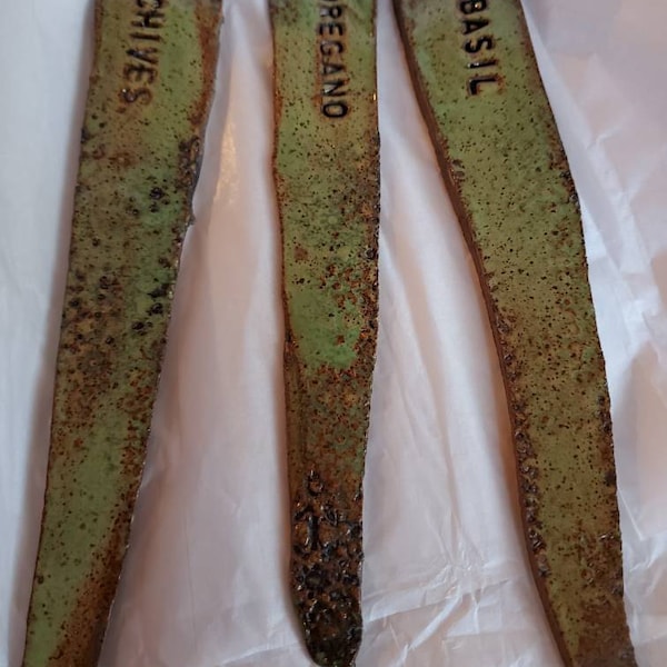 Garden Markers, Herb Stakes, Fruit & Vegetable Labels - Handmade ...
