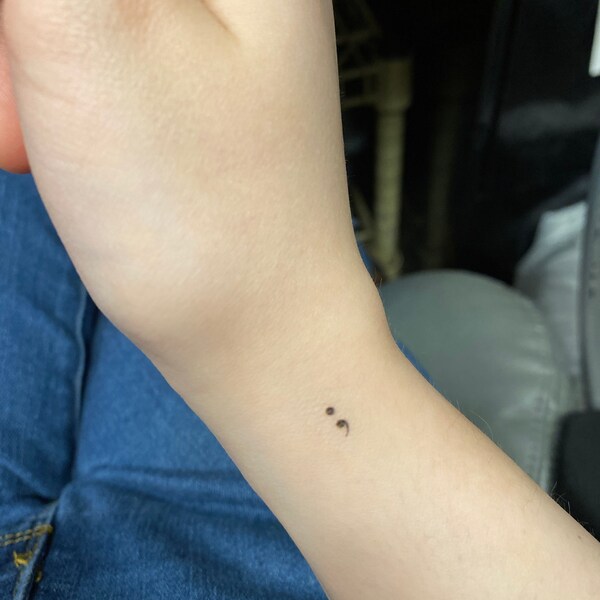 20 Semicolon Temporary Tattoo Tiny / Fake Tattoos / Set of 20 - Etsy
