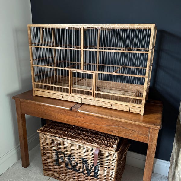 Handmade Wooden Bird Cage - Etsy