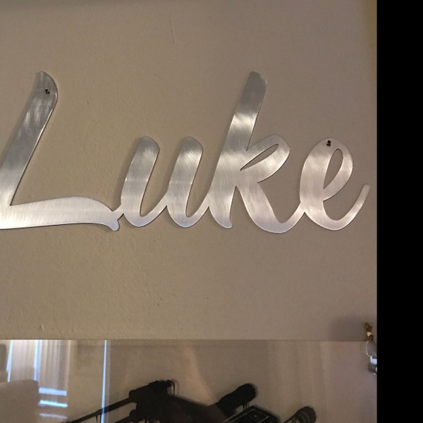 44" Gold Baby Name Sign, Metal Name Sign Nursery, Nursery Name Boy, NOT ...