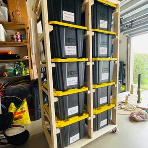 Mobile Garage Storage Rack Plans/ All Sizes Included, Trendy Garage ...