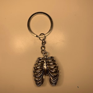 Rib Cage Keychain, Human Ribcage Keyring, Human Anatomy Keychain ...