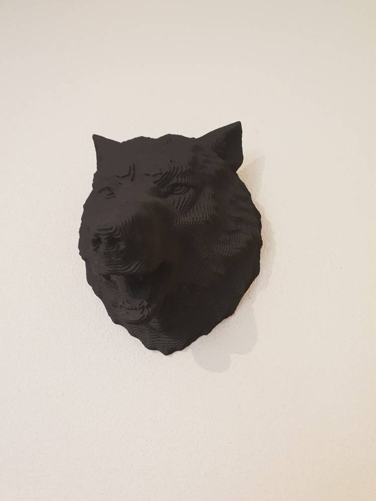 Wolf Head Trophy DIY Cardboard Sculpture DIY Papercraft | Etsy