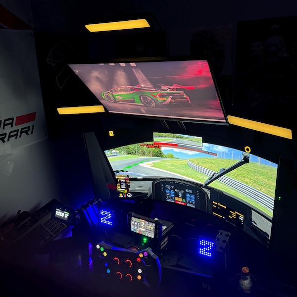 Govee LED Smart Light Bar Mount for 8020 Sim Rig - Adjustable, Multiple ...