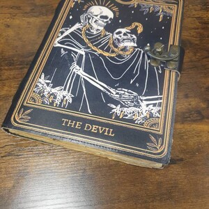 Pack of 2 Vintage Leather Journal Skull Journal the Devil Grimoire ...