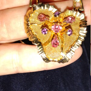 Vintage Monet Bell Necklace, Enamel Bell Necklace, Forties Monet ...