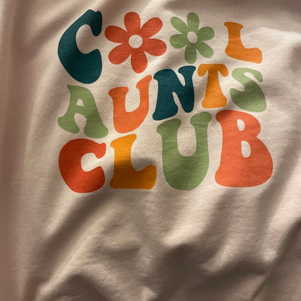 Smiley Face Cool Aunts Club Sweatshirt, Cool Aunt Sweatshirt, Aunt ...