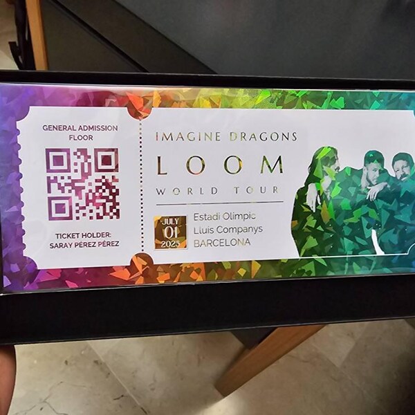 Personalised Foil Concert Tickets for Any Artist or Band - Ariana ...