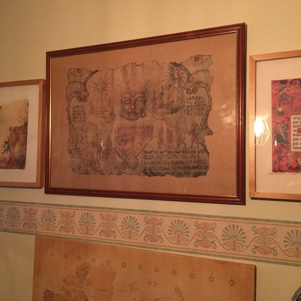 The Map of Indiana Jones Adventure: Temple of the Forbidden Eye - Etsy