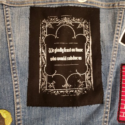 Addams Family Credo Small Patch - Etsy