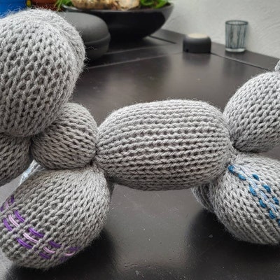 Knitting Machine Balloon Dog, Hybrid PATTERN PDF for 22 Needle Circular ...