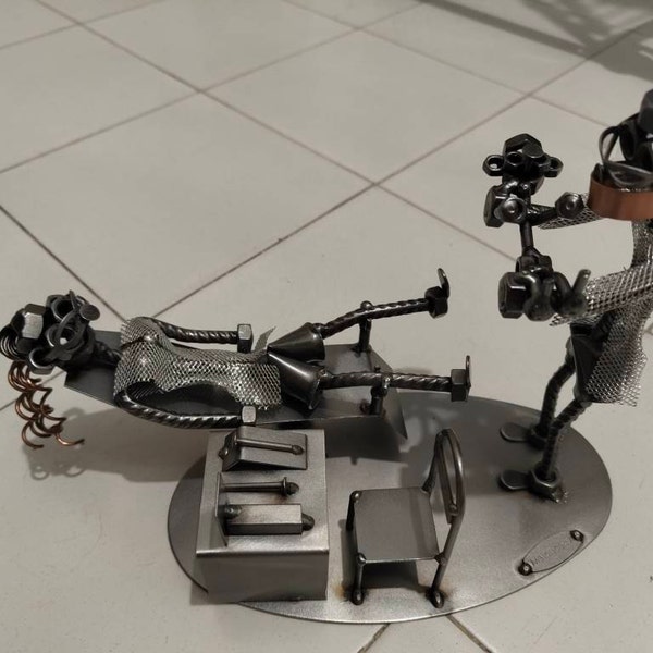 METAL SCULPTURE, 100% Handmade Gift Idea Made With Mechanical ...