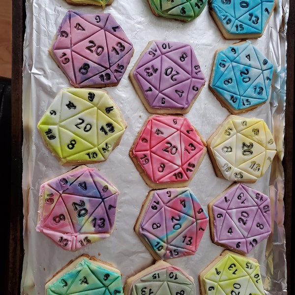 D20 | D20 Dice | D20 Cookie | Cookie | Cookie Cutter | Custom Cookie ...