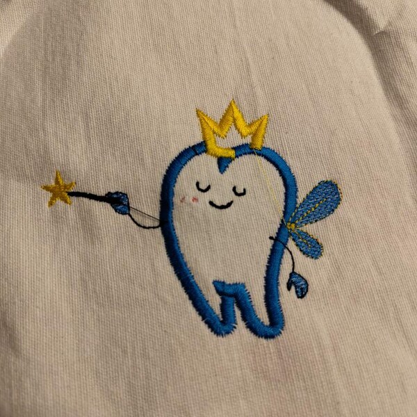 Embroidery File Tooth Fairy Single File Tooth Fairy Appliqué ...