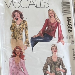 Mccalls 5114 BUTTON NIGHTSHIRT Pattern Miss M 14-16 Pajamas Long Belted ...