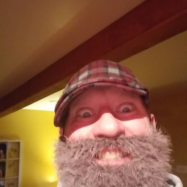 Fuzzy Beard in TAUPE Hand Crochet, Beard and Mustache Only - Use With ...