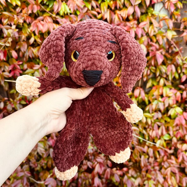 PDF Crochet Pattern Snuggle Dog Mango DIY Amigurumi Kids Baby - Virkmönster Hund Snutte - Etsy