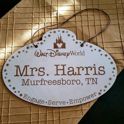 Custom Mickey Large Name Tag, Mickey Name Tag, Mickey Home Decor ...