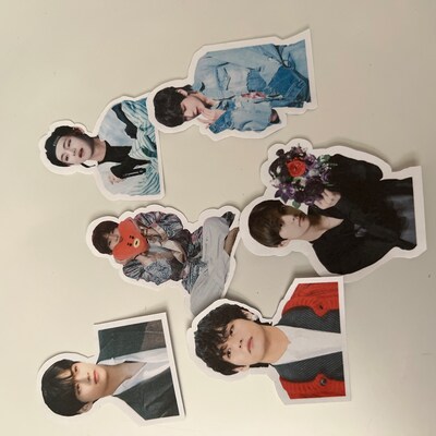 Seventeen SVT Stickers L Trading Photocards Freebie Stickers Die-cut ...