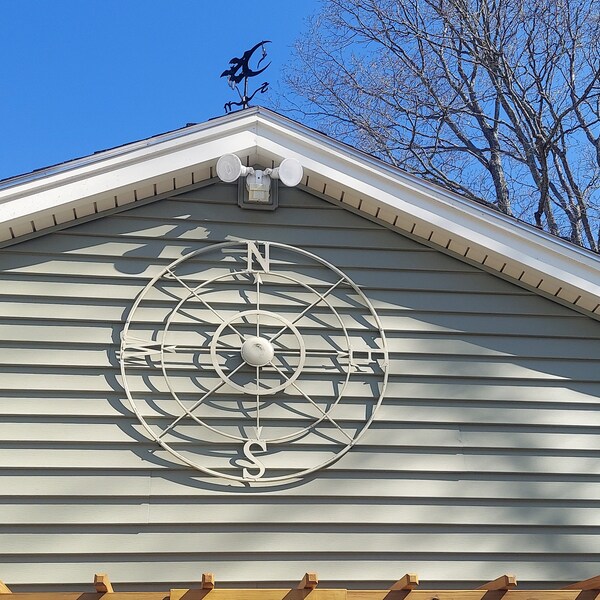 Compass Wall Art, Large Metal Compass, Farmhouse Home Decor, 42" Metal ...