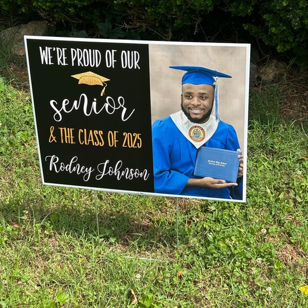 Middle School Graduation Yard Sign, Graduation Party Decor ...