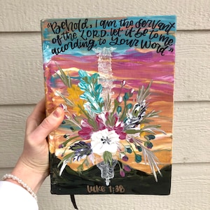 The Dawn Bible // Hand Painted Bible // ESV Journaling Bible | Etsy