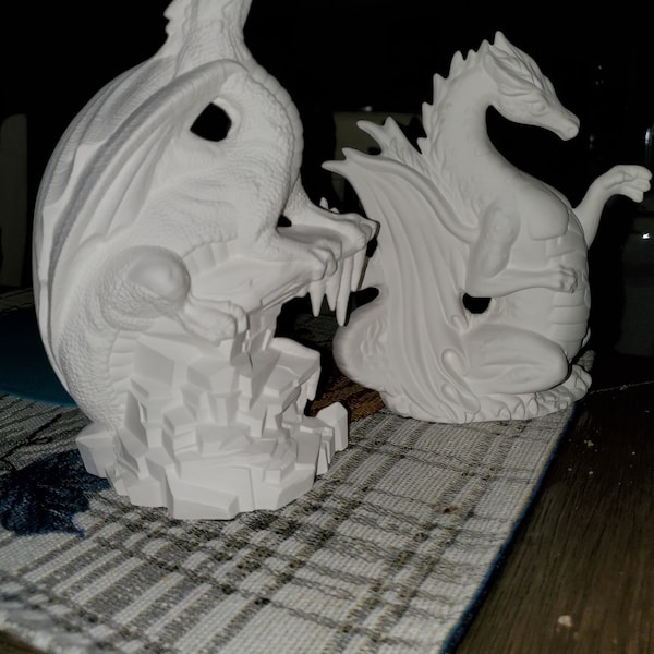 Unpainted Ceramic FIRE Dragon, Unfinished Bisque, Unpainted Ceramics ...