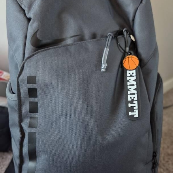 Sport Basketball Bag Tag: Custom 3D Printed Personalized Keychain ...