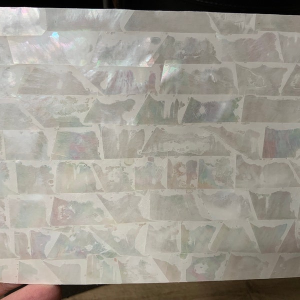 Abalone Adhesive Veneer Sheet mother of Pearl Shell 9.5 X 5.5 Inches ...