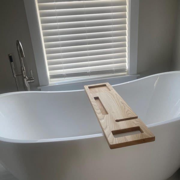 Walnut Bath Caddy - Etsy